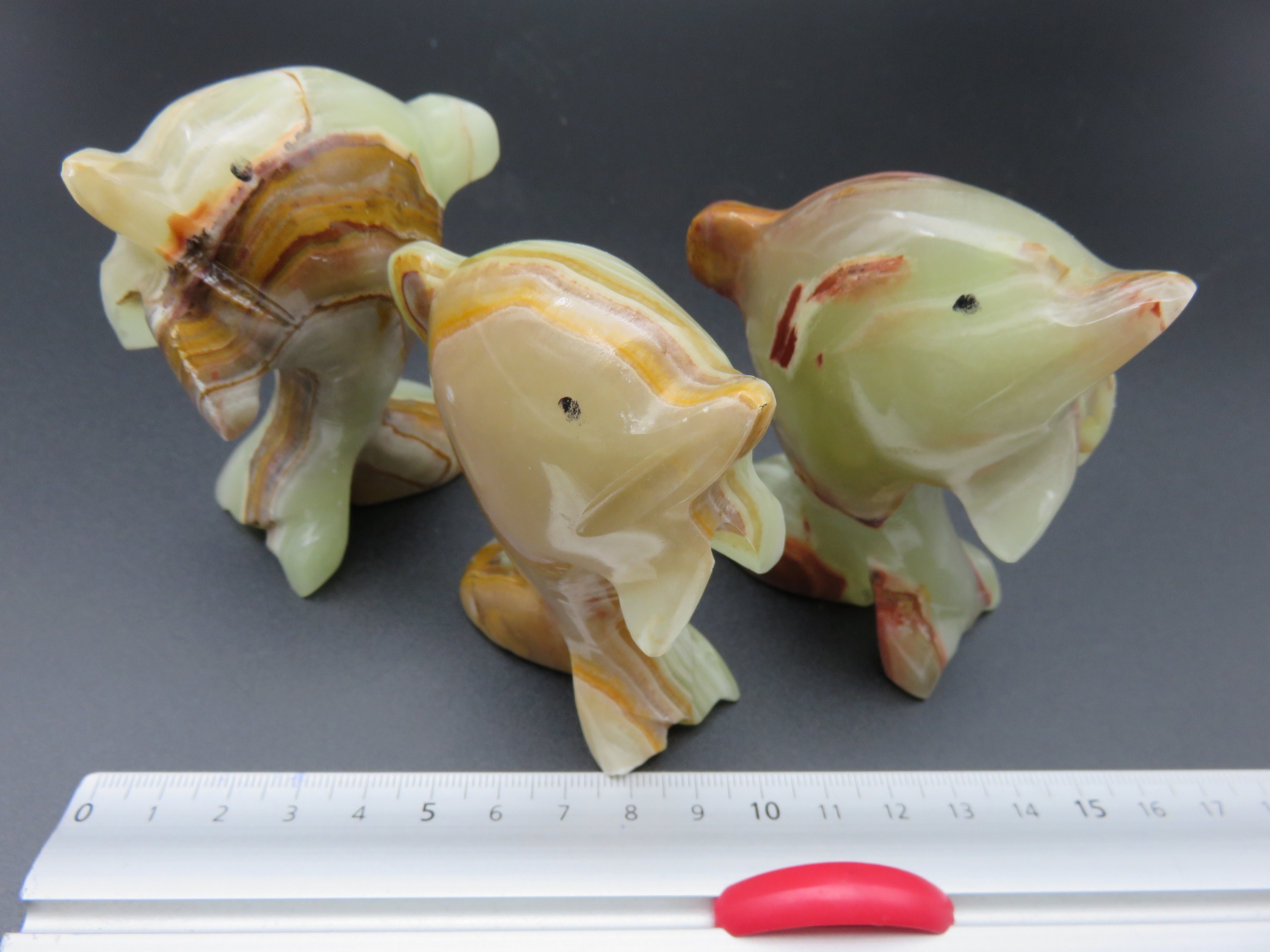 Animal Figurines Agate Animal Sculptures Three Onyx - Etsy