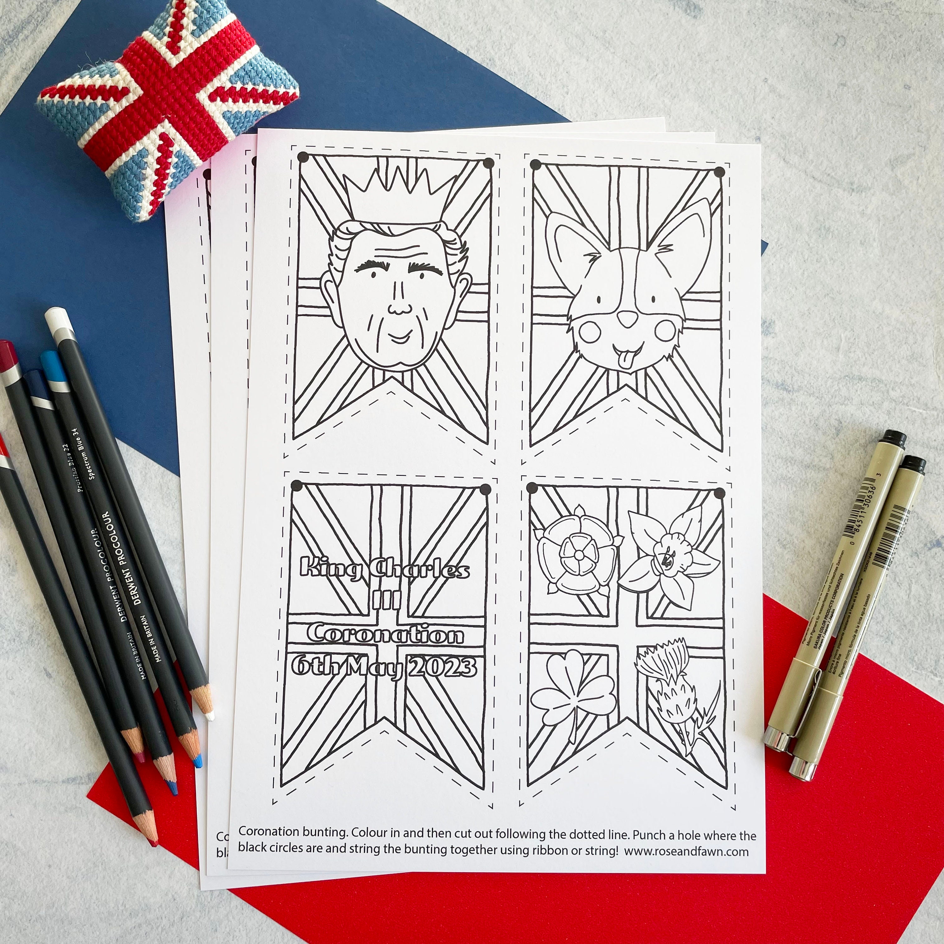London Flag Coloring Page