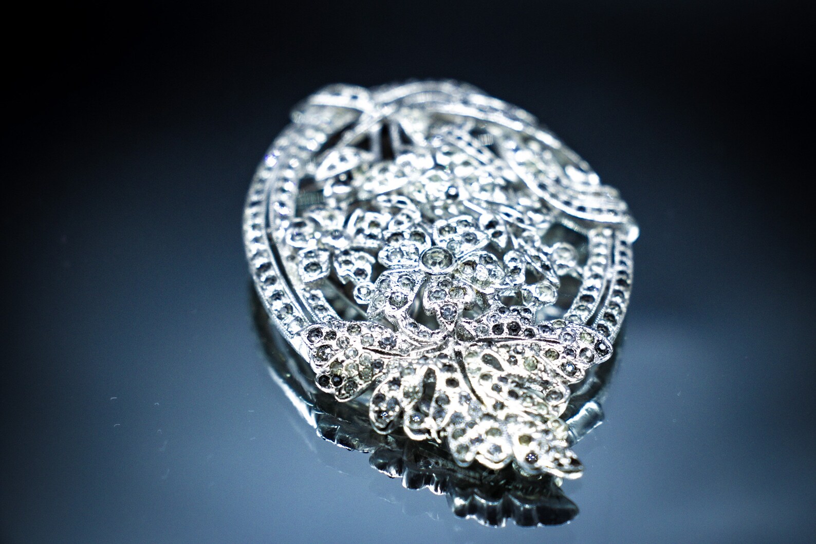 Art Deco Marcasite Dress Clip - Etsy