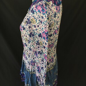 70's Denim Jazz Hippie Pakistan Mini Dress Medium - Etsy