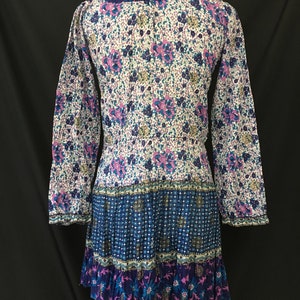 70's Denim Jazz Hippie Pakistan Mini Dress Medium - Etsy