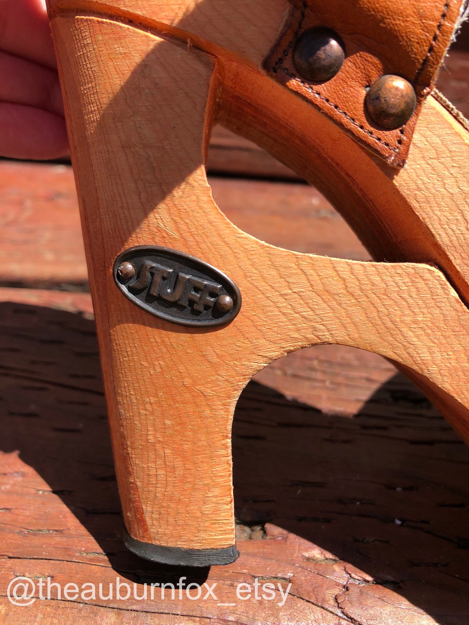 70's Wooden Platform Sandals by Stuff by Frank Sbicca Sz | Etsy