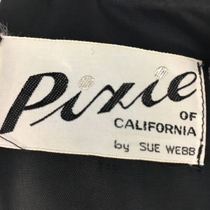 60's Does the 20's Pixie of California Black Fringe Dress - Etsy