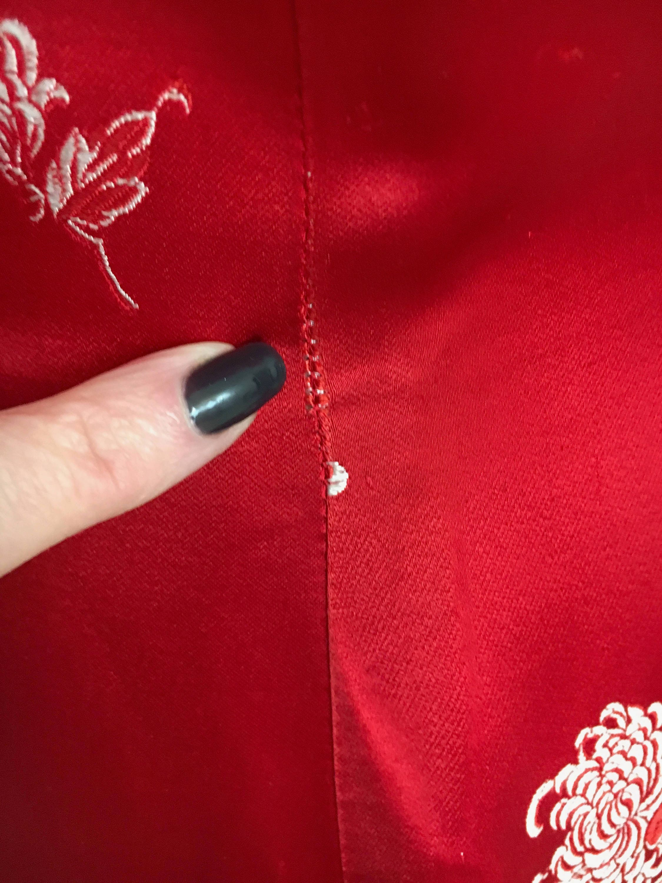Beautiful 50's Cherry Red Silk Royal Hawaiian Cheongsam | Etsy