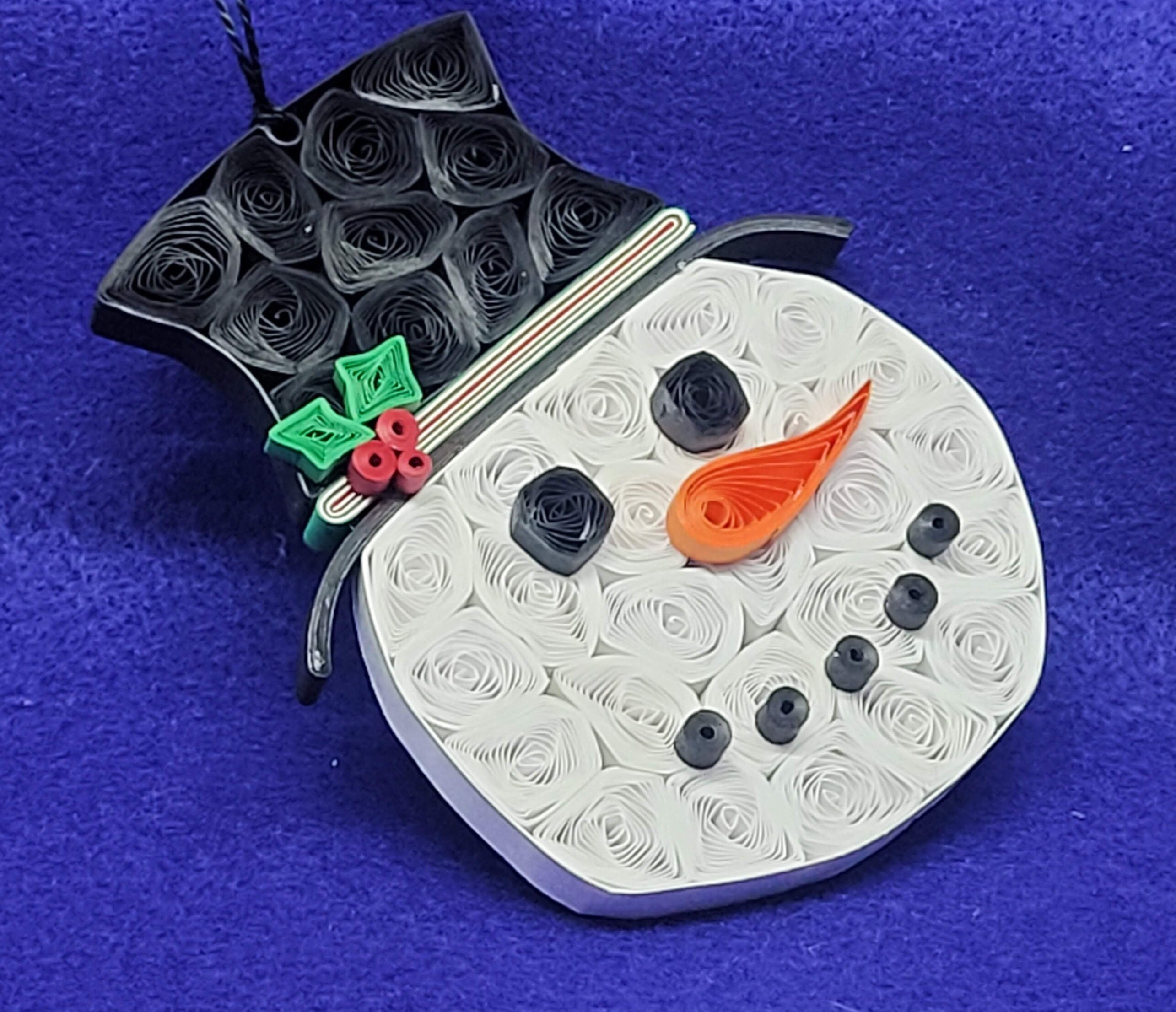 Quilling Snowman Face Ornament for Your Christmas Tree - Etsy