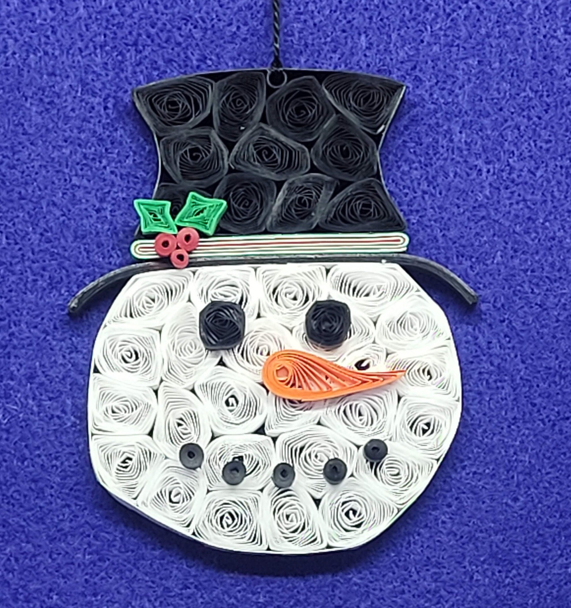 Quilling Snowman Face Ornament for Your Christmas Tree - Etsy