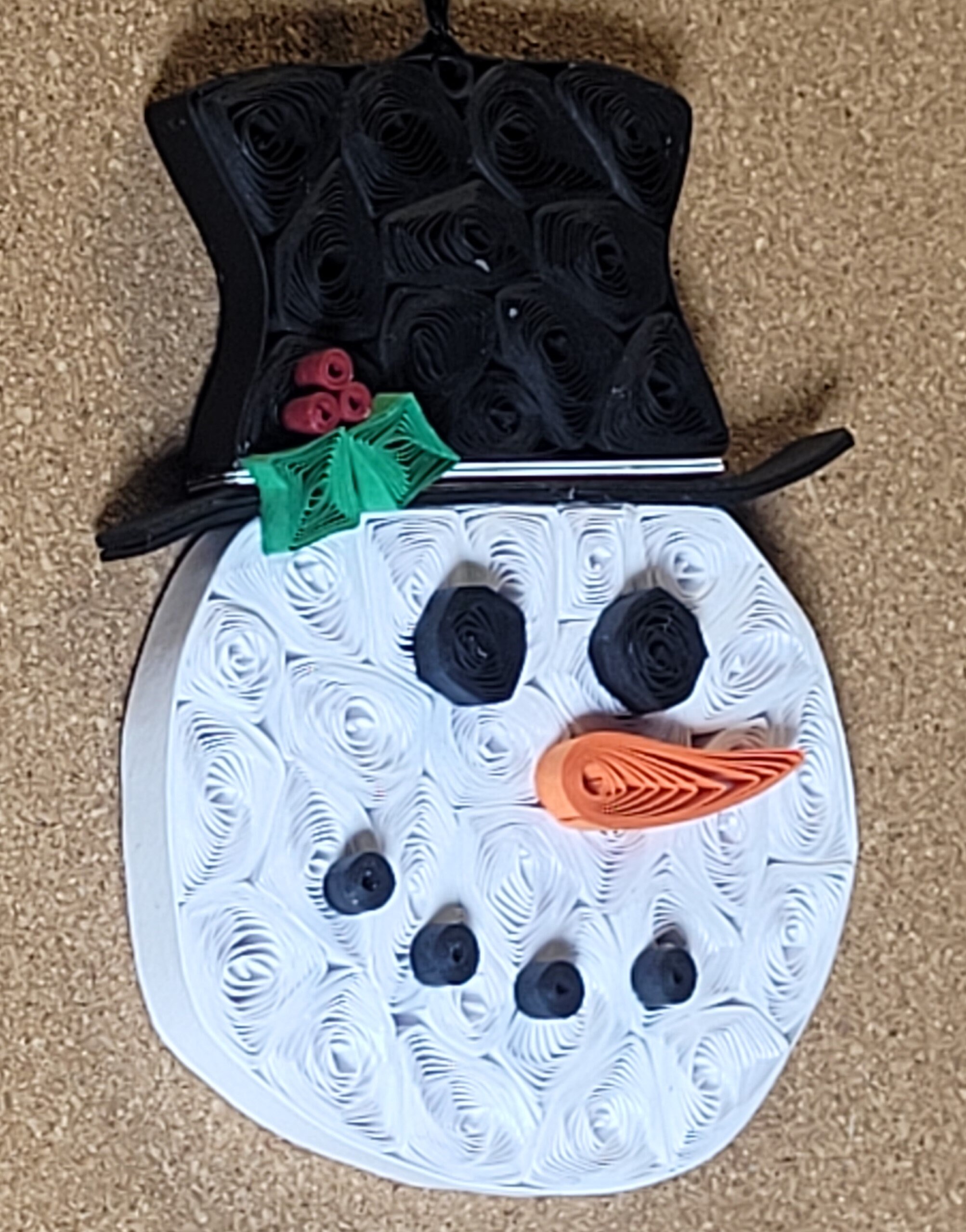 Quilling Snowman Face Ornament for Your Christmas Tree - Etsy