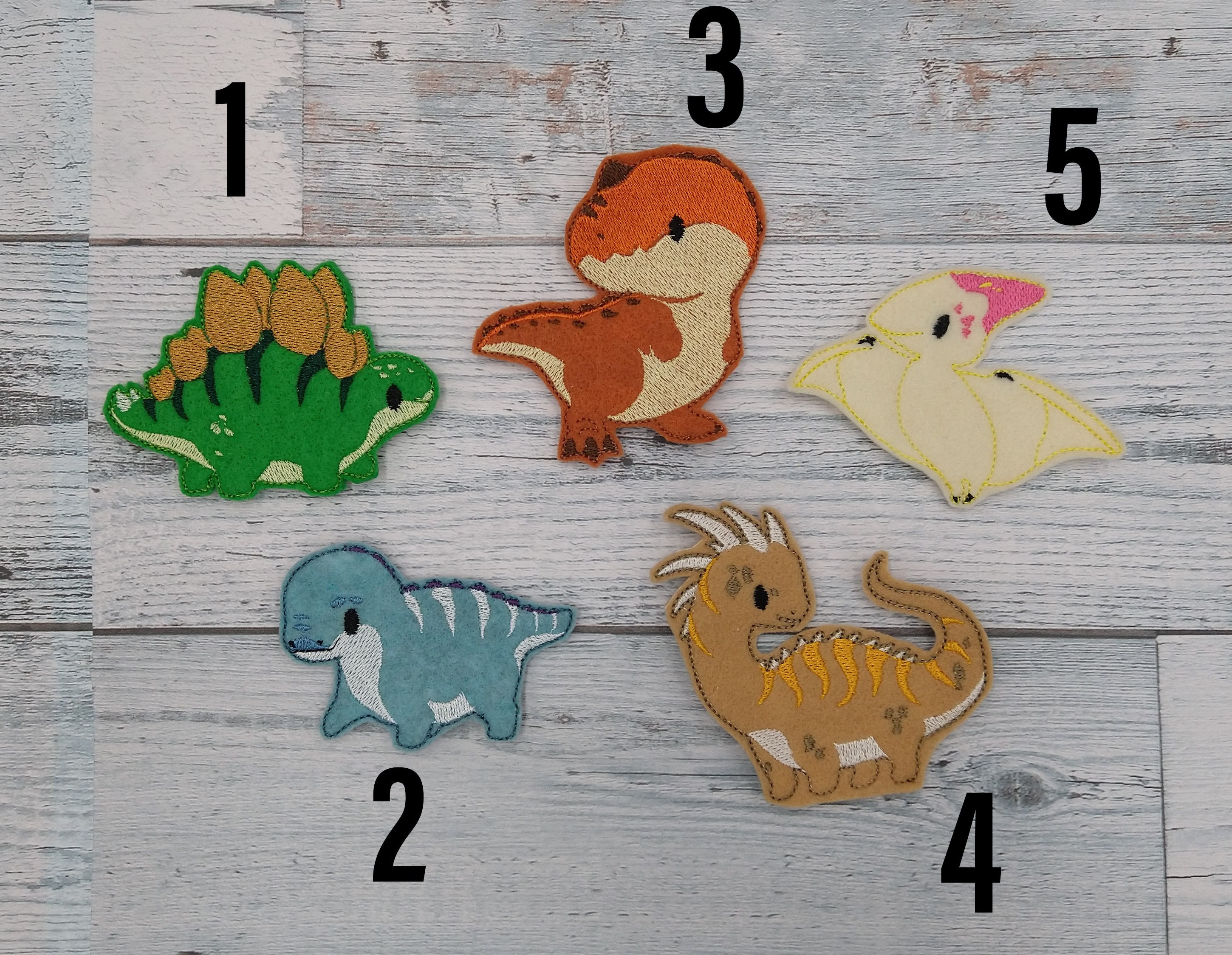 Dinosaur Finger Puppets, Stegosaurus, Iguanodon, Majungasa ...
