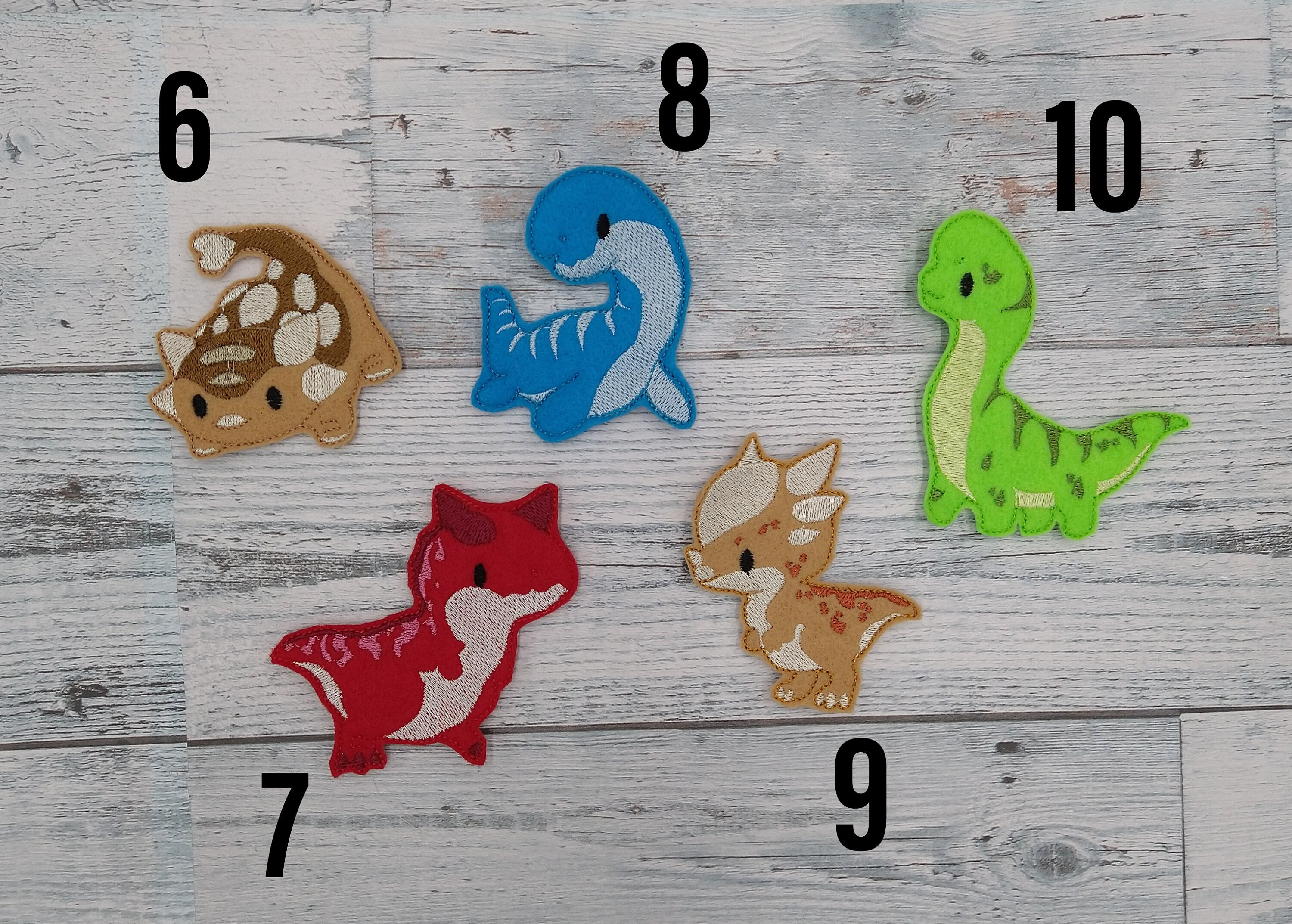 Dinosaur Finger Puppets, Stegosaurus, Iguanodon, Majungasa ...