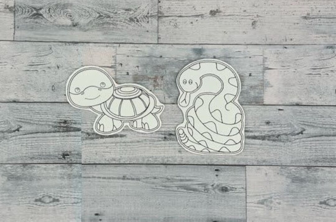 Snake, Turtle Flat Doodle Doll - Etsy