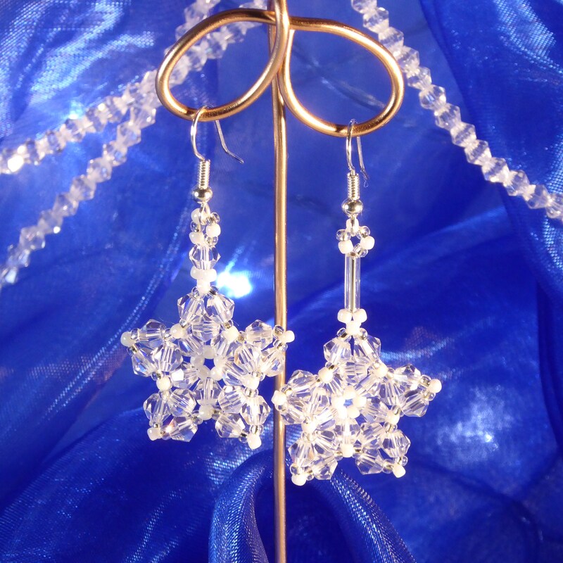 Snowflake Earrings - Etsy