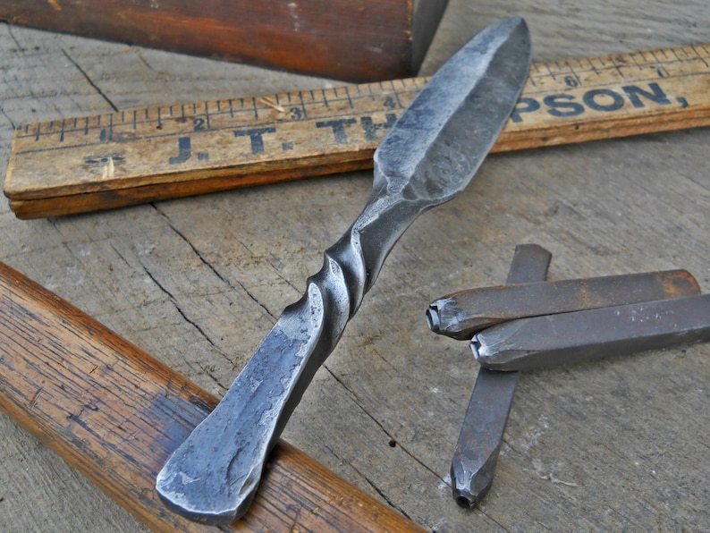 Blacksmith Hand Forged Iron Letter Opener - 6th Anniversary Gift - Etsy
