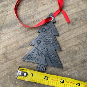 Blacksmith Forged Christmas Tree Ornament. Personalization or ...