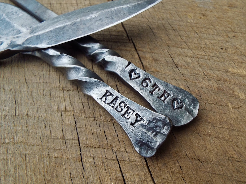 Blacksmith Hand Forged Iron Letter Opener - 6th Anniversary Gift - Etsy