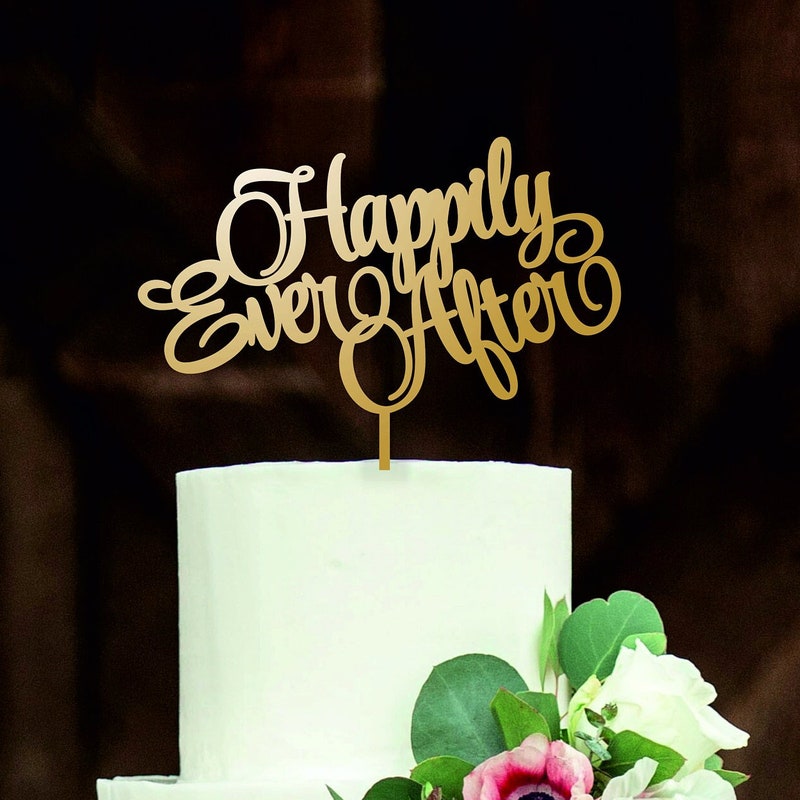 Gold Cake Topper - Etsy