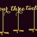 Table Numbers Gold Table Numbers Table Numbers With Base - Etsy