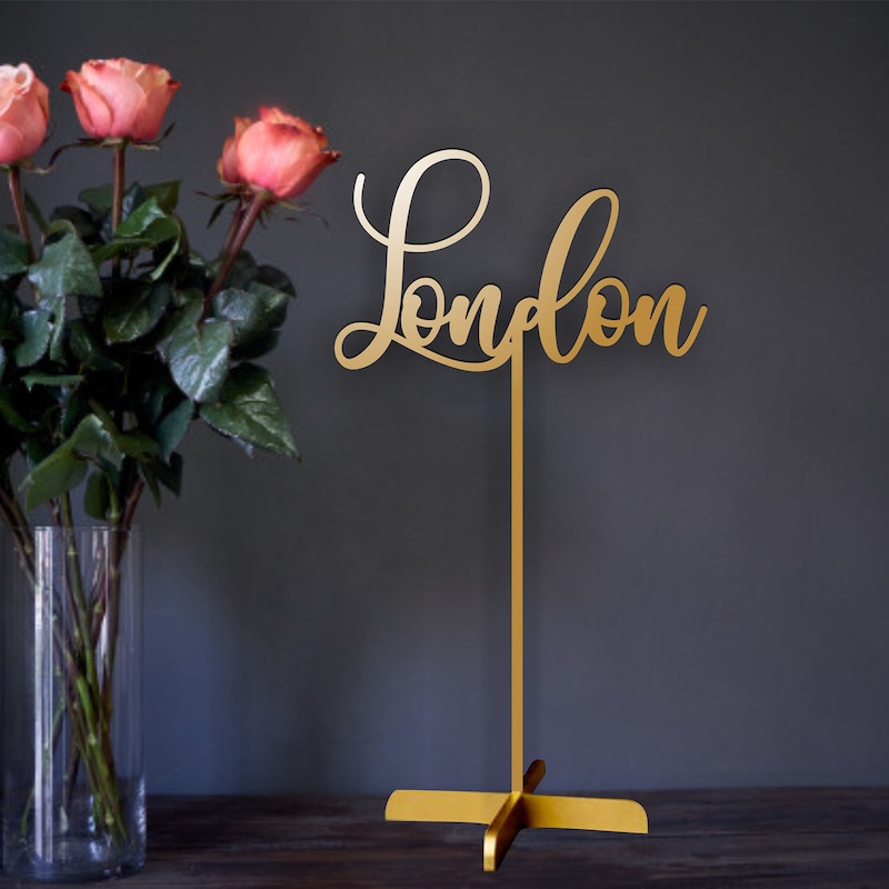 Wedding Table Name Stand - Etsy