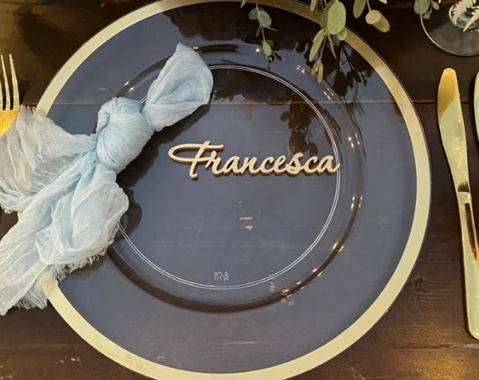 Wooden Place Names settings-wedding Place Cards Wedding Names Wedding ...