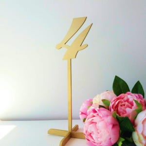 Table Numbers-gold Table Numbers-table Numbers With Base-please Send ...
