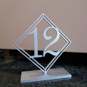 Table Numbers-gold Table Numbers table Numbers With Base-wedding Table ...