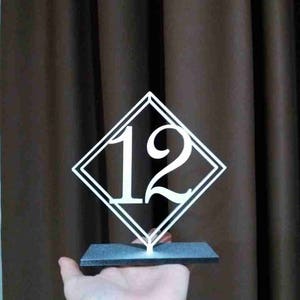 Table Numbers-gold Table Numbers table Numbers With Base-wedding Table ...