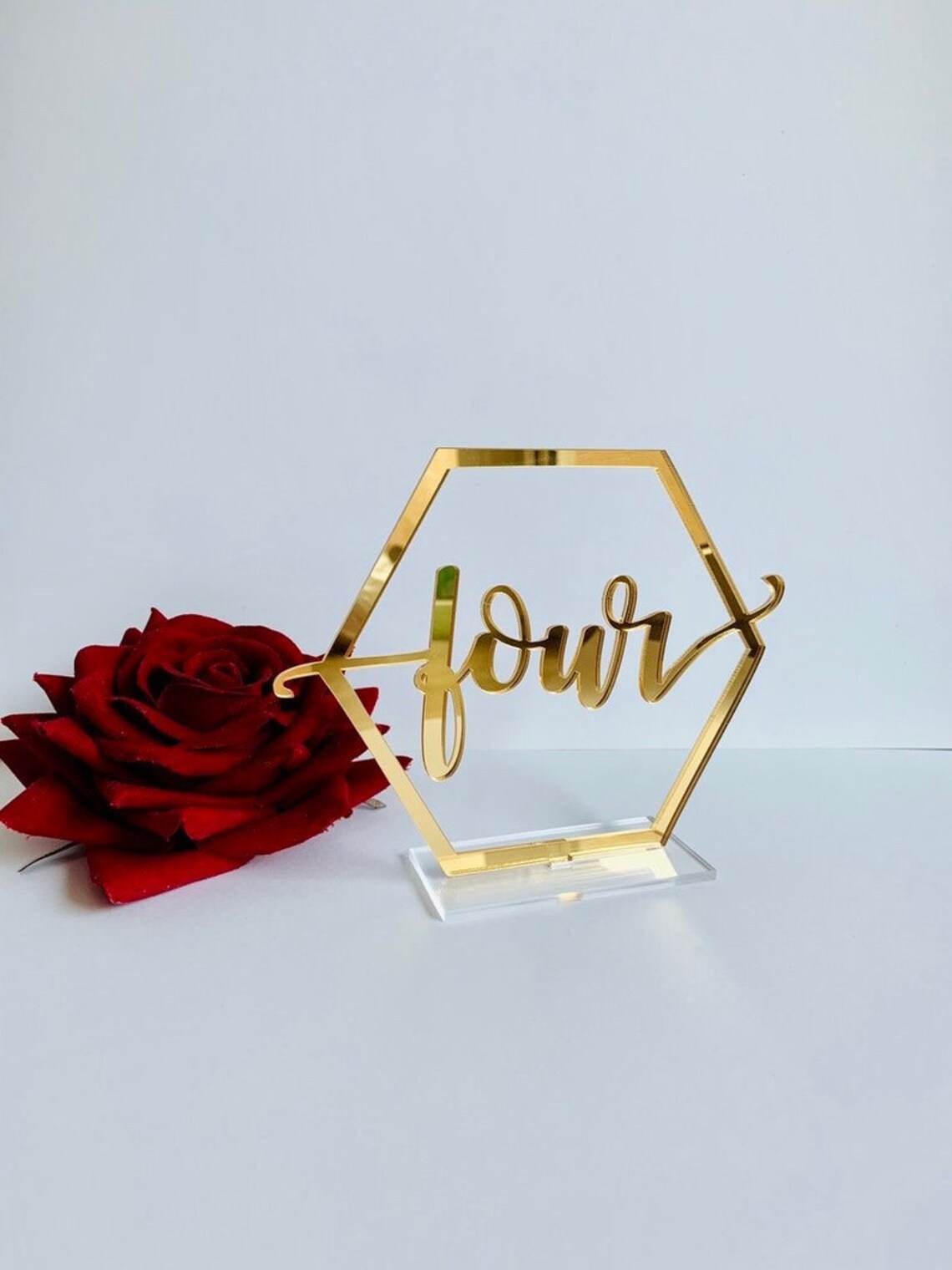Table Numbers Hexagon Table Numbers Wedding Table Numbers Gold Table ...