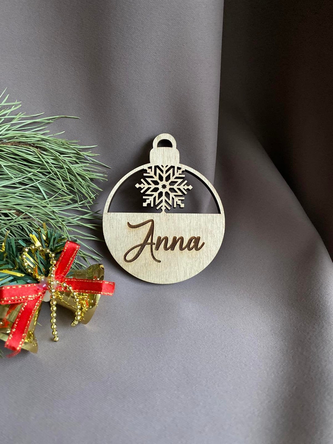 Custom CHRISTMAS Tree Baubles Christmas Tree Decor Personalized ...