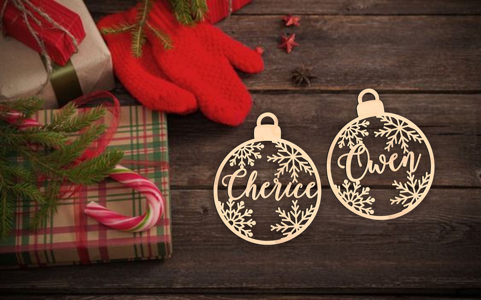 First Christmas Bauble Personalized Custom Bauble Laser Cut - Etsy