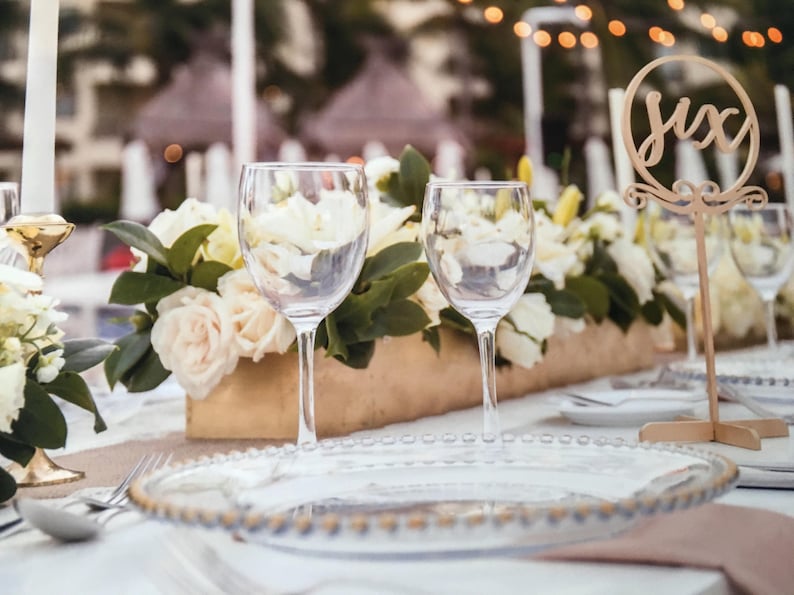 Wedding Gold Table Number table Numbers-table Numbers With | Etsy