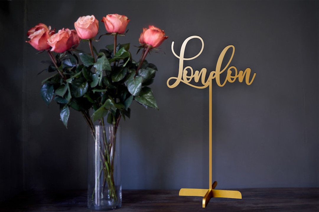 Wedding Table Names Personalised Signs Table Numbers Decorations Laser ...