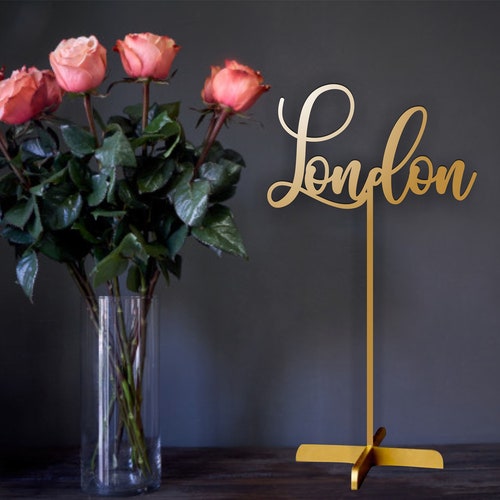 Wedding Table Names Personalised Signs Table Numbers - Etsy