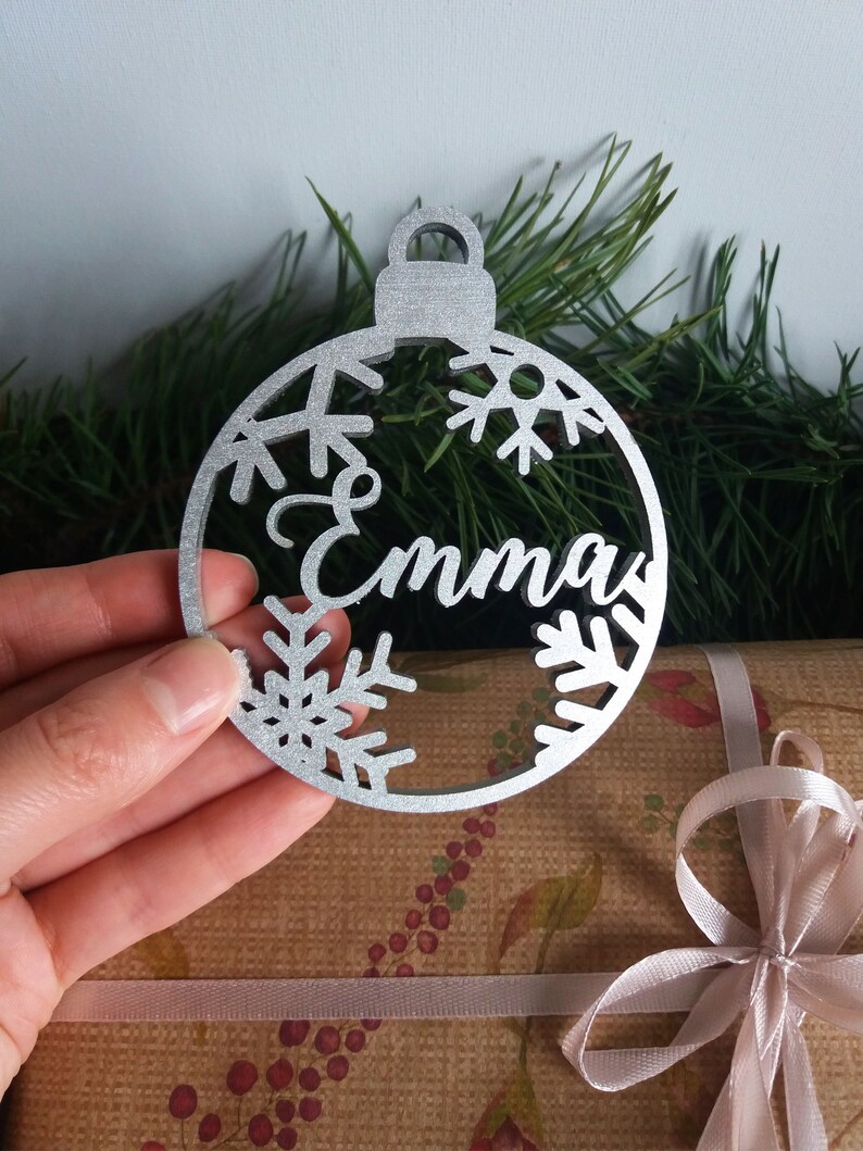 First Christmas Bauble Personalized Custom Bauble Laser Cut - Etsy
