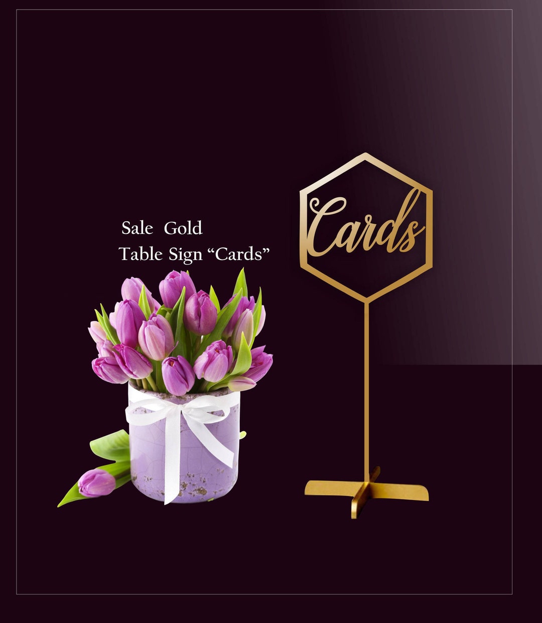 Cards Gold Table Sign -wedding Signs Ideas -cards Table Sign- Cards ...