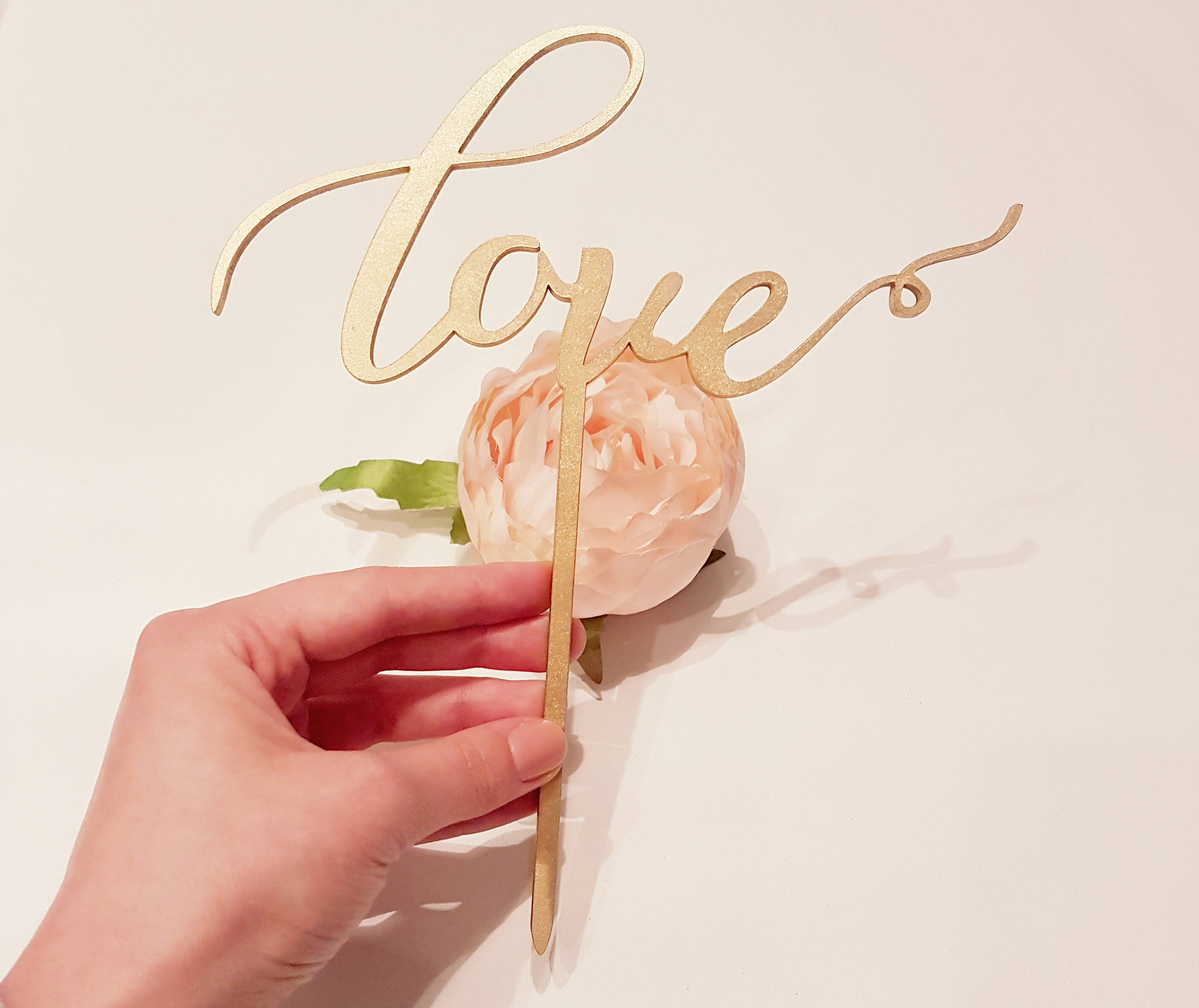 Gold Cake Topper Love Wedding Gold Cake Topper please Send - Etsy UK