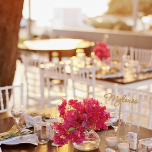 Table Names Personalised Wedding Signs Table Numbers Decorations Laser ...