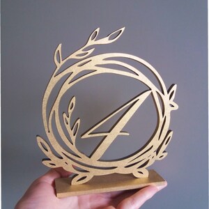 Wooden Table Numbers, Custom Wedding Table Number, Text Table Number ...