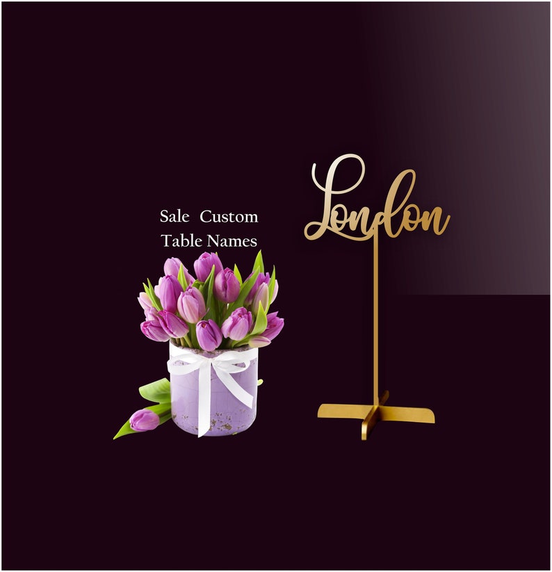 Wedding Table Names Personalised Signs Table Numbers | Etsy