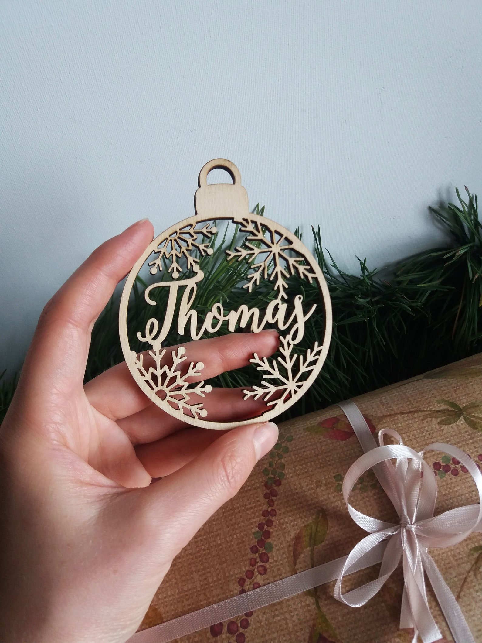 First Christmas Bauble Personalized Custom Bauble Laser Cut - Etsy