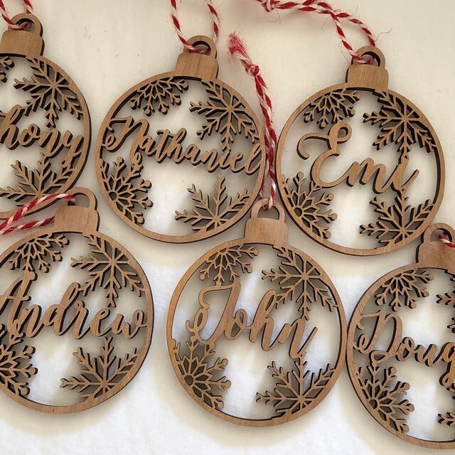 First Christmas Bauble Personalized Custom Bauble Laser Cut - Etsy
