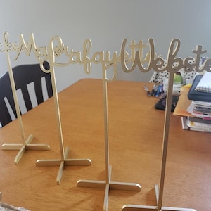 Wedding Table Names Personalised Signs Table Numbers Decorations Laser ...