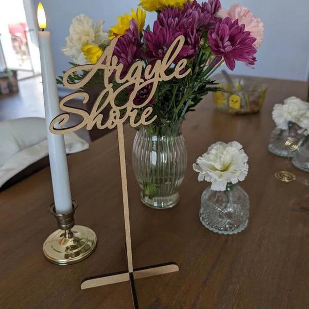Wedding Table Names Personalised Signs Table Numbers Decorations Laser ...