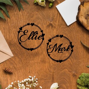 Table Place Name , Wedding Place Names , Wooden Place Name ...
