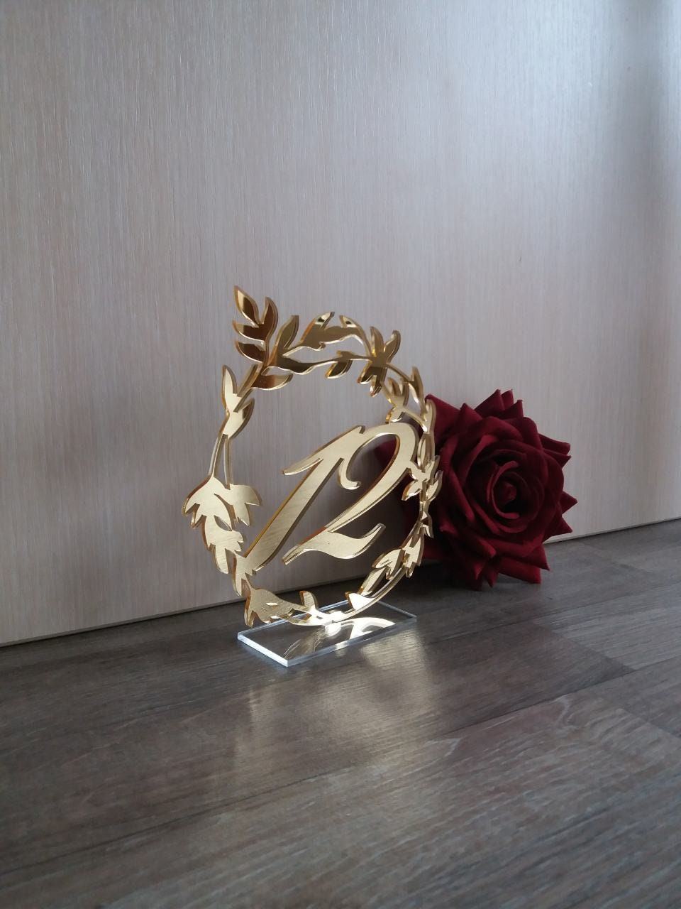 Gold Mirror Acrylic Table Numbers Wedding Table Numbers - Etsy