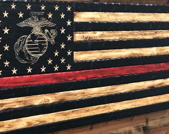 US ARMY FLAG Military Patriotic Rustic Distressed Wooden | Etsy