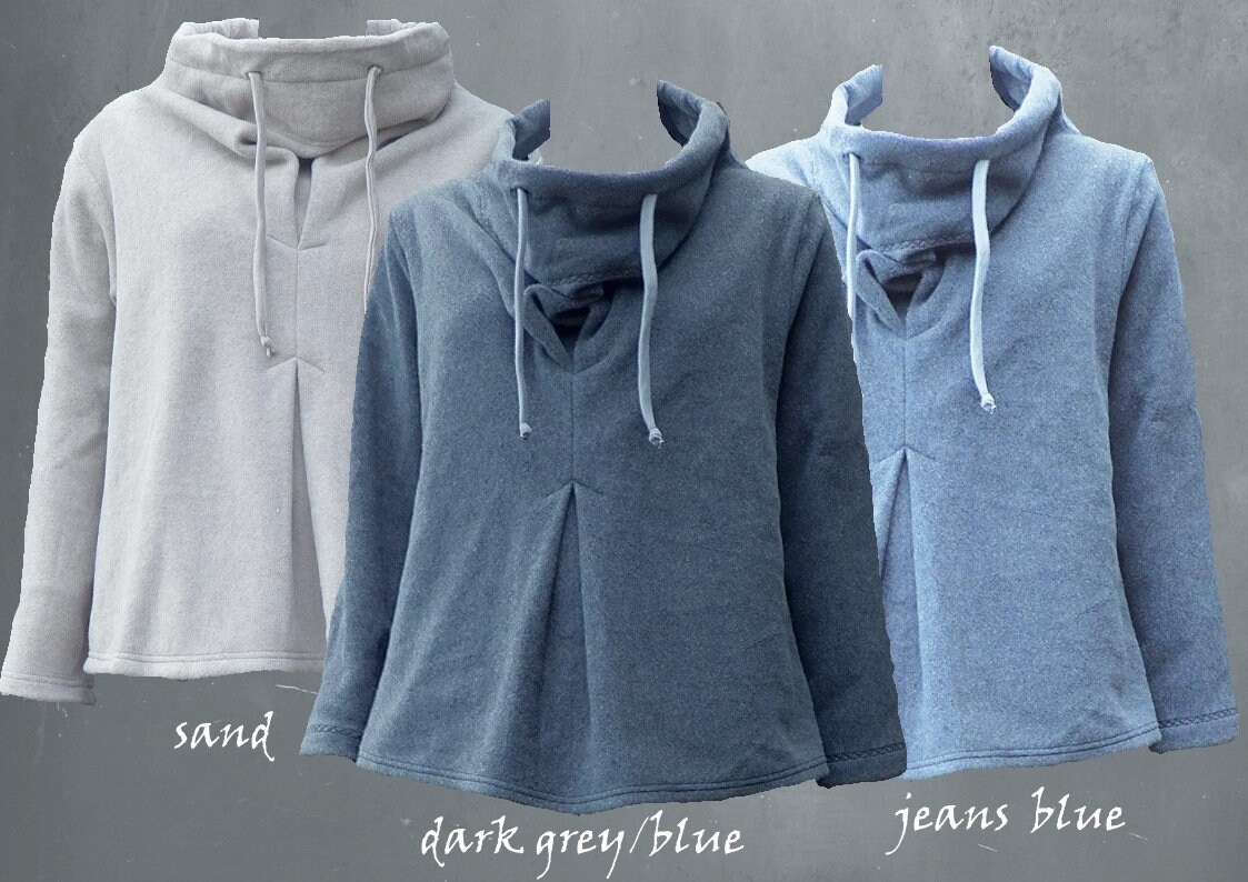 organic cotton fleece sweater, fleece sweat shirt, sweater GOTS ...