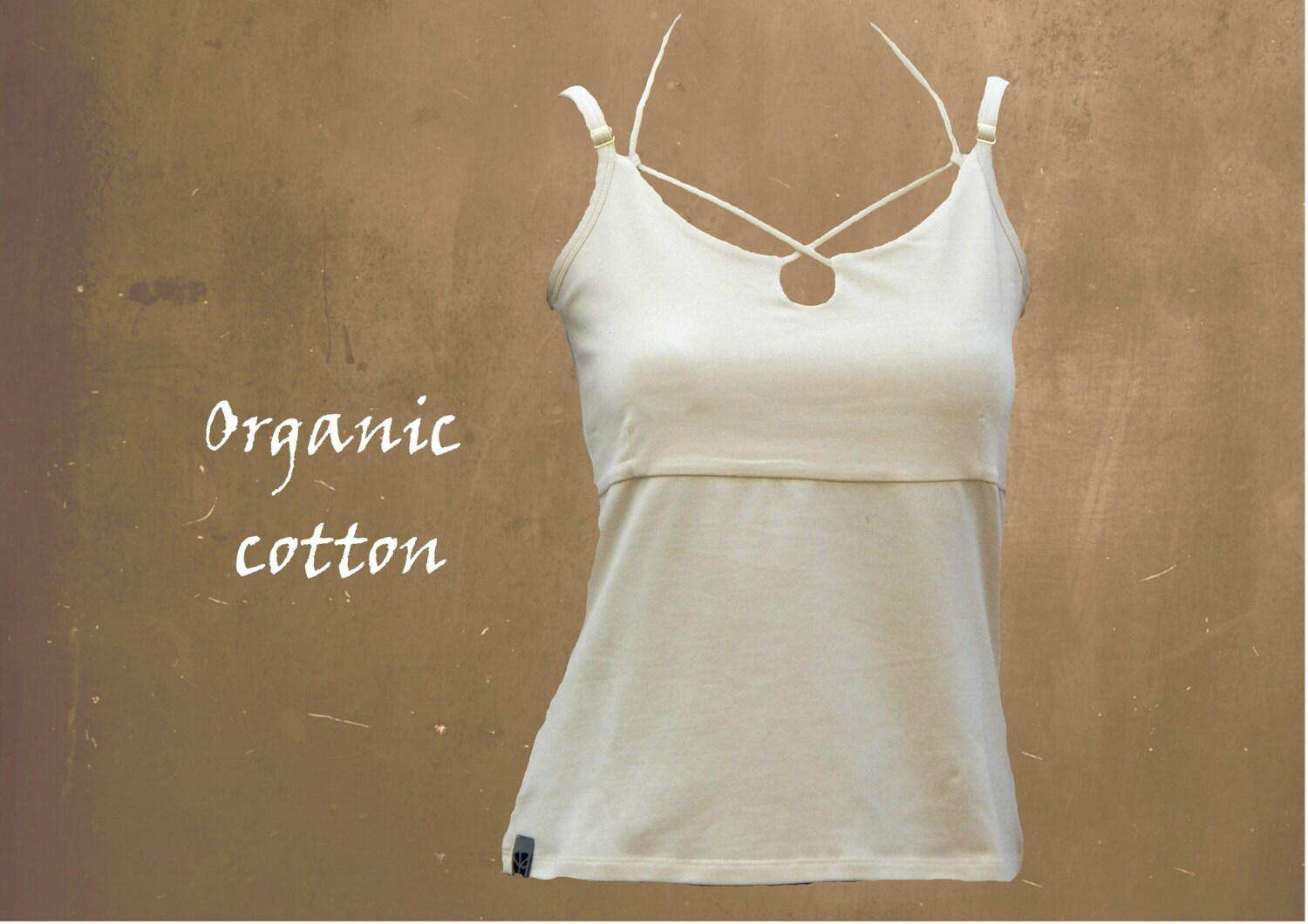 string top organic cotton, camisole biological cotton, sustainable top ...