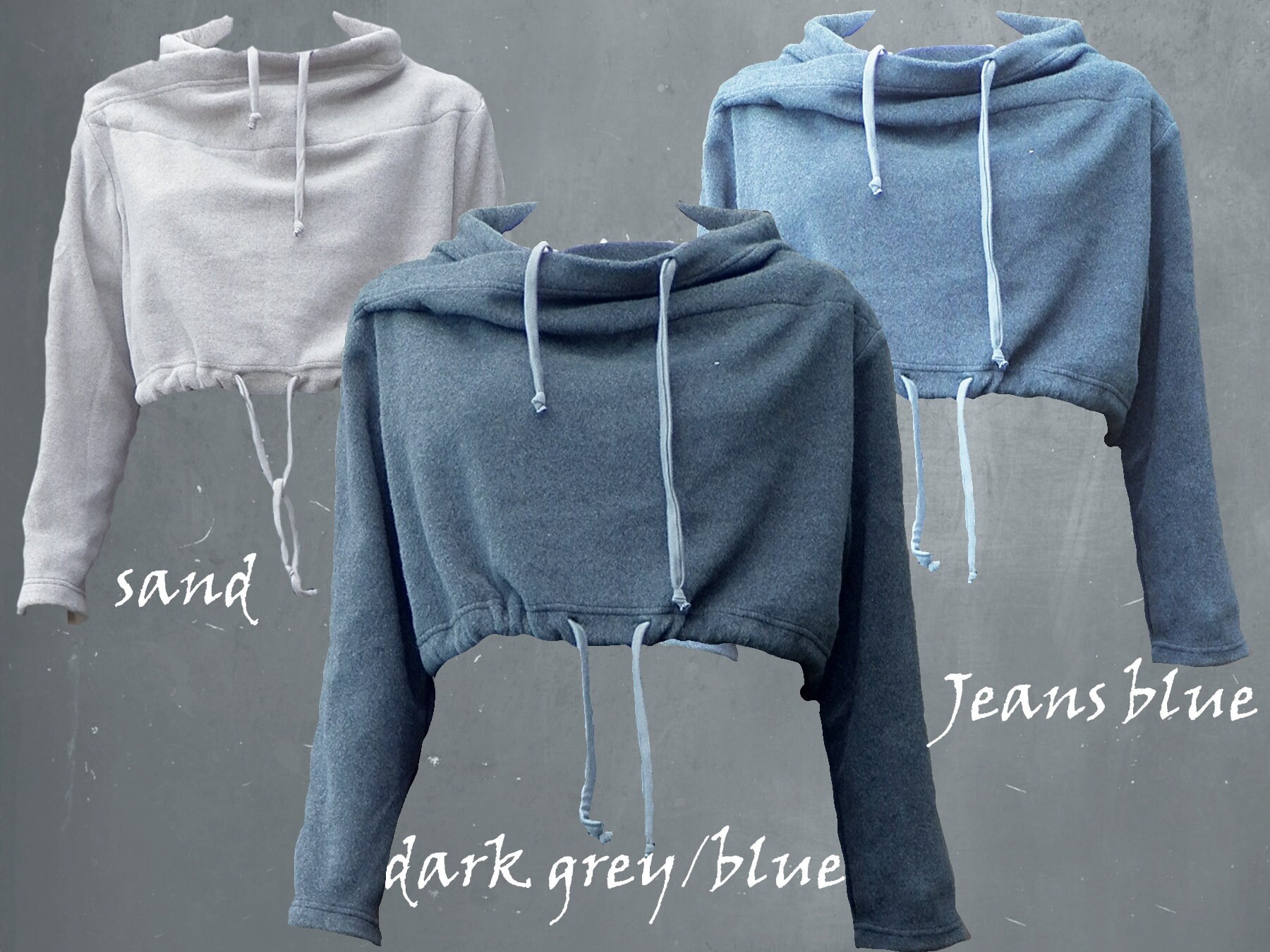 short organic cotton fleece sweater, fleece sweat shirt, sweater GOTS ...
