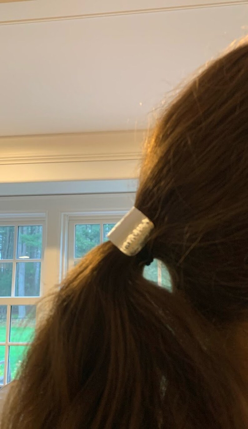 Large Sterling Silver Ponytail Holder Hair Cuff Hair - Etsy