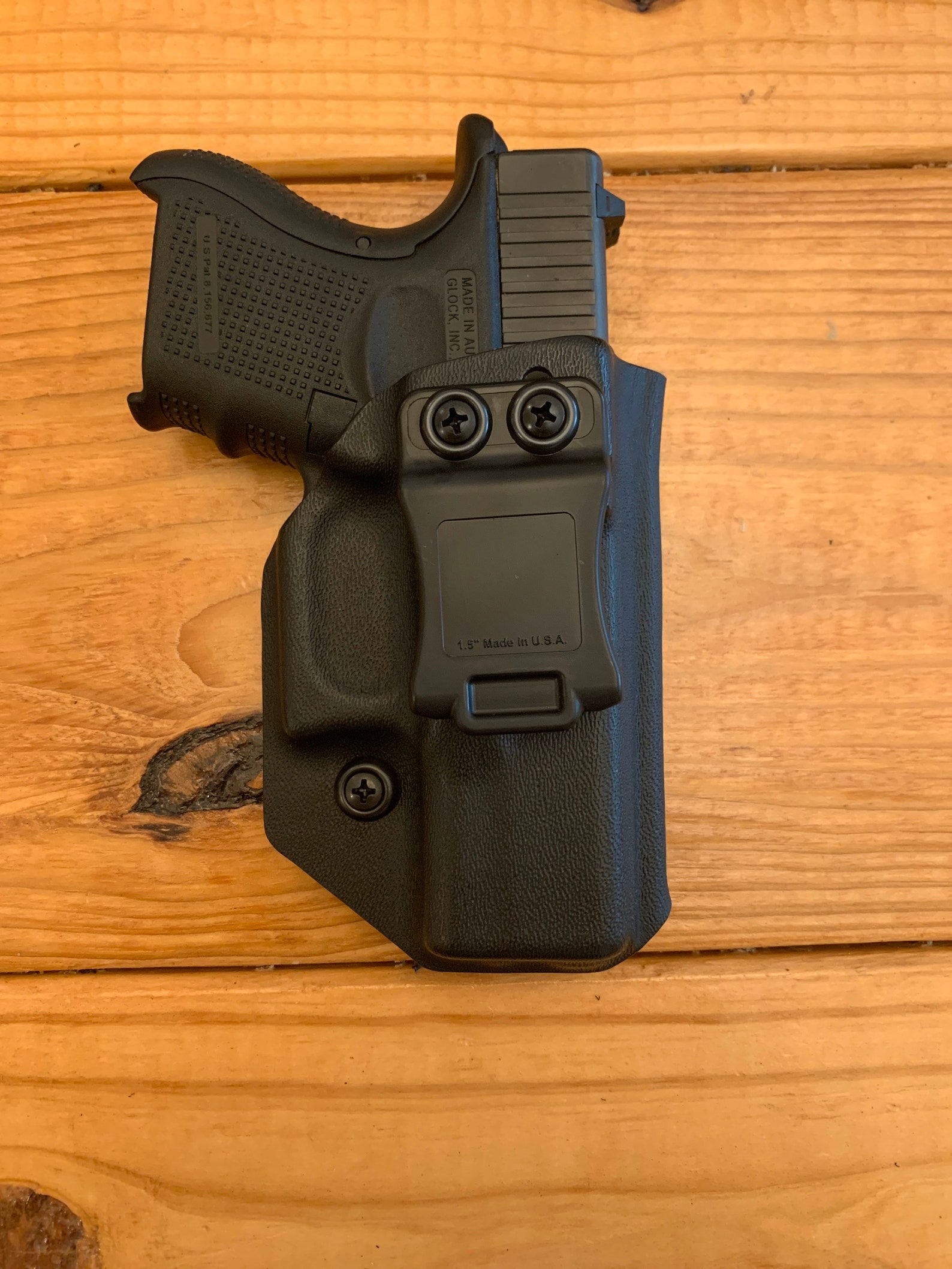 Glock 26/27/33 Inside Waistband IWB Kydex Holster Adjustable - Etsy