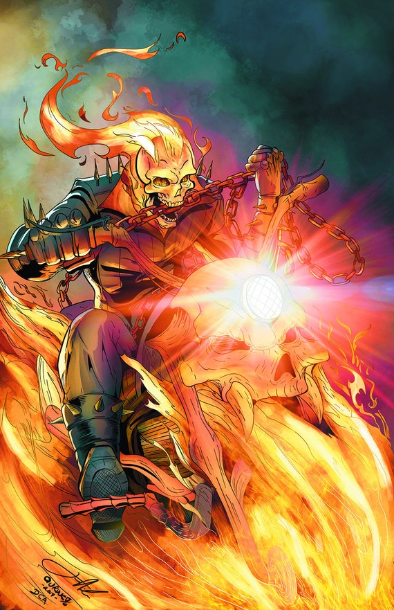 Ghost Rider Art Print - Etsy